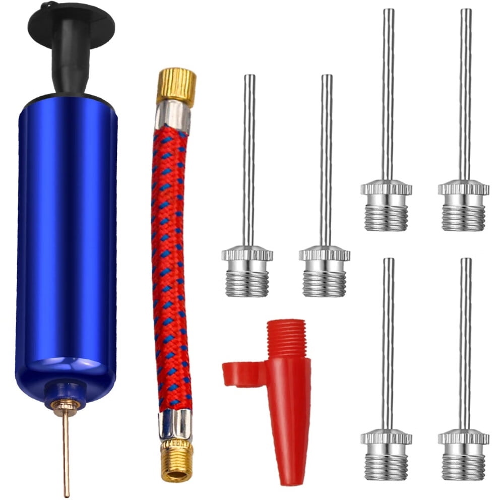 Ball Pump Portable Air Pump Basketball Pump Balloon Pump with 7 Needles ...