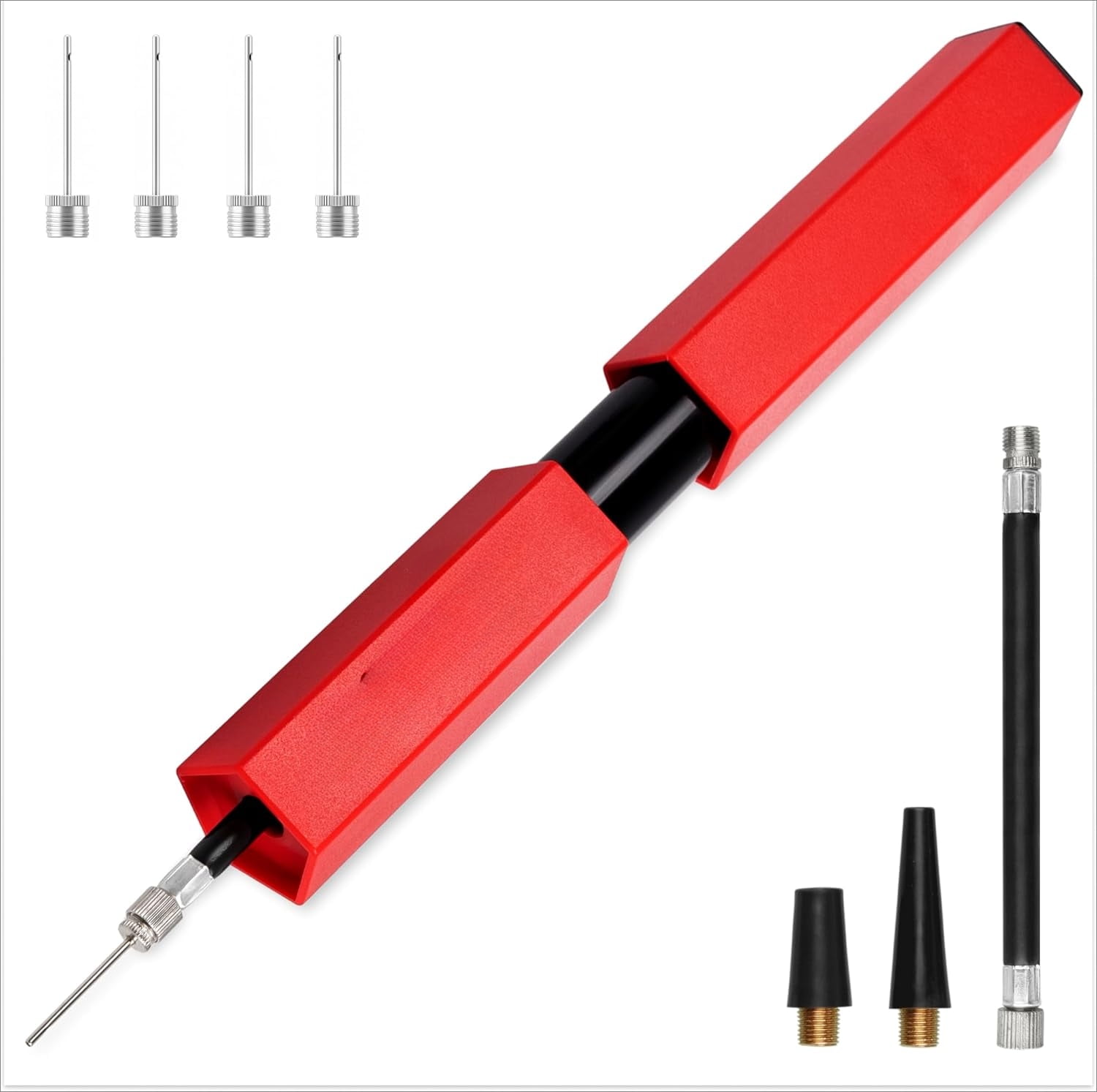 Ball Pump for Sports Balls - Push & Pull Inflating System - Hand Pump ...