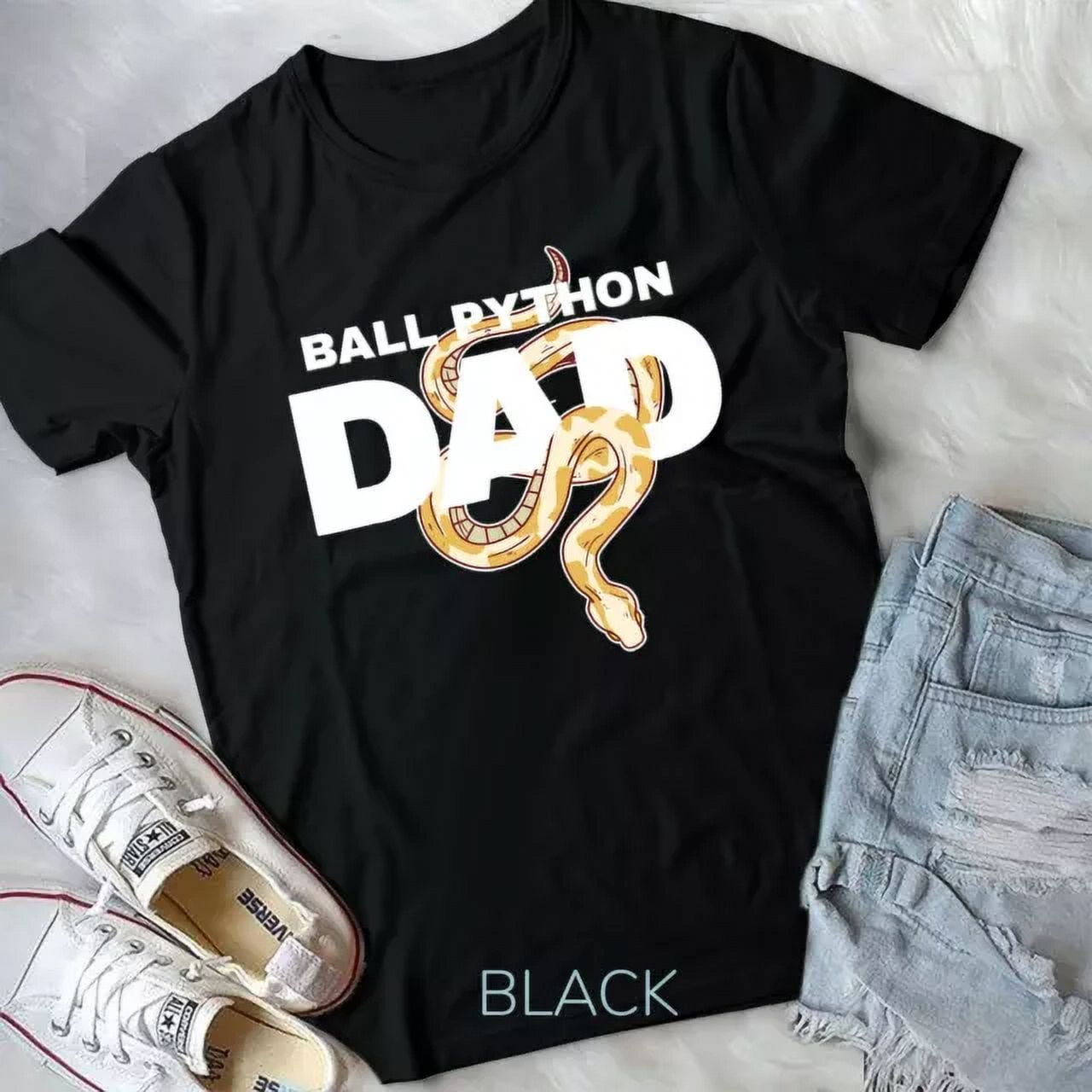 Ball Python Dad Snake Pet Animal Reptile Men Unisex T-Shirt Unisex S ...