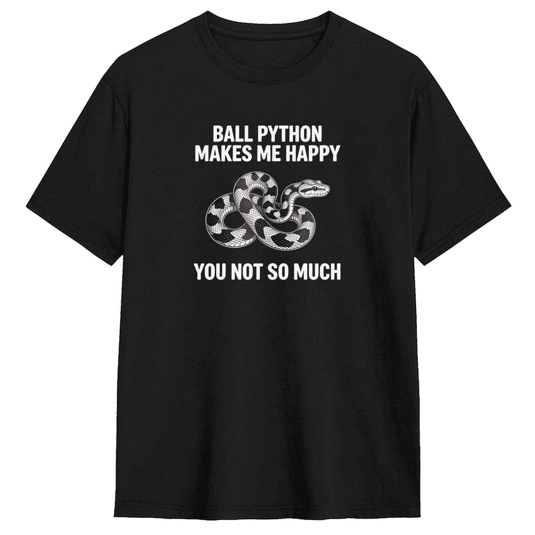 Ball Python Makes Me Happy Snake Retro Graphic Tee for Men and Women ...