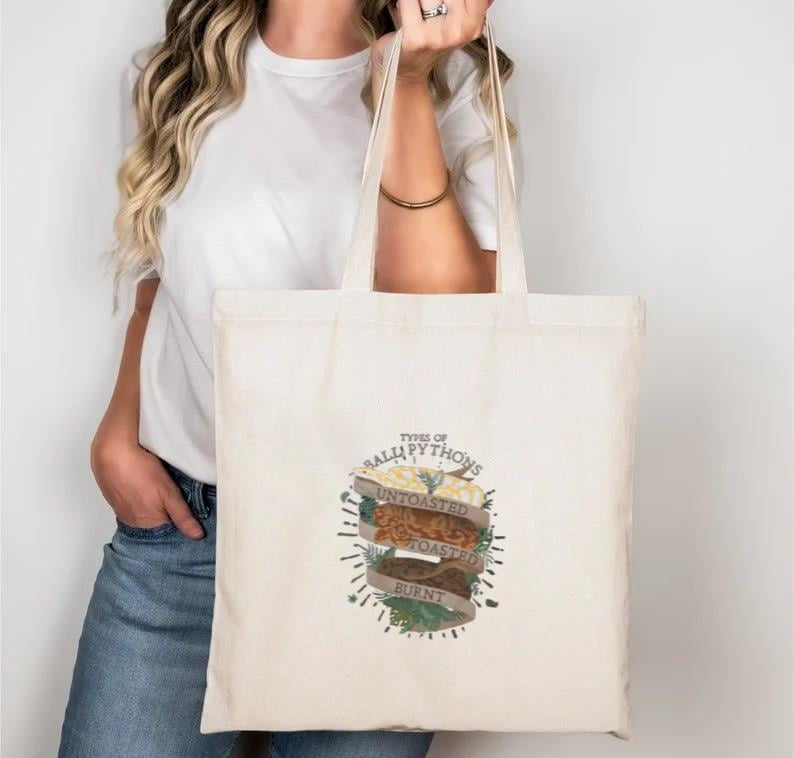 Ball Python Types Tote Bags Toasted Morph Chart Graphic Reptile Lover ...