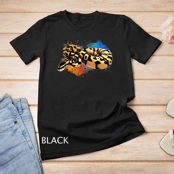 Ball Python Watercolor Reptile Keeper Paint Splash Nature T Shirt,for ...