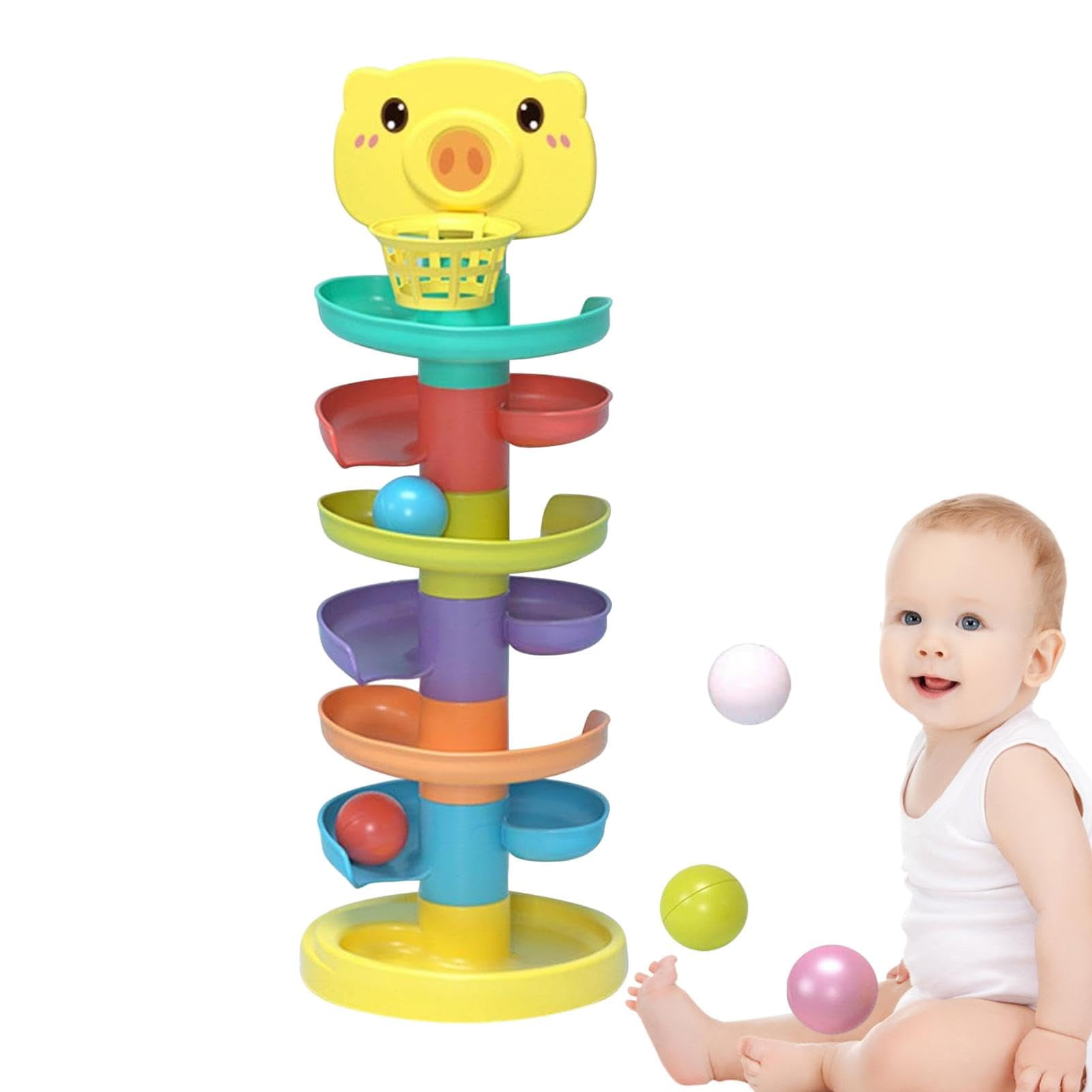 Ball Ramp Toy - Ball Activity Toy,Colorful Lovely Funny Novelty Ball ...