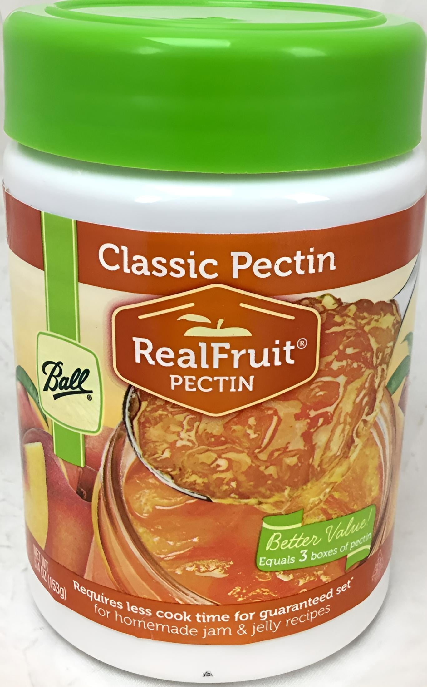 Ball RealFruit Classic Pectin - Low Sugar, Shelf-Stable, Firm Texture ...