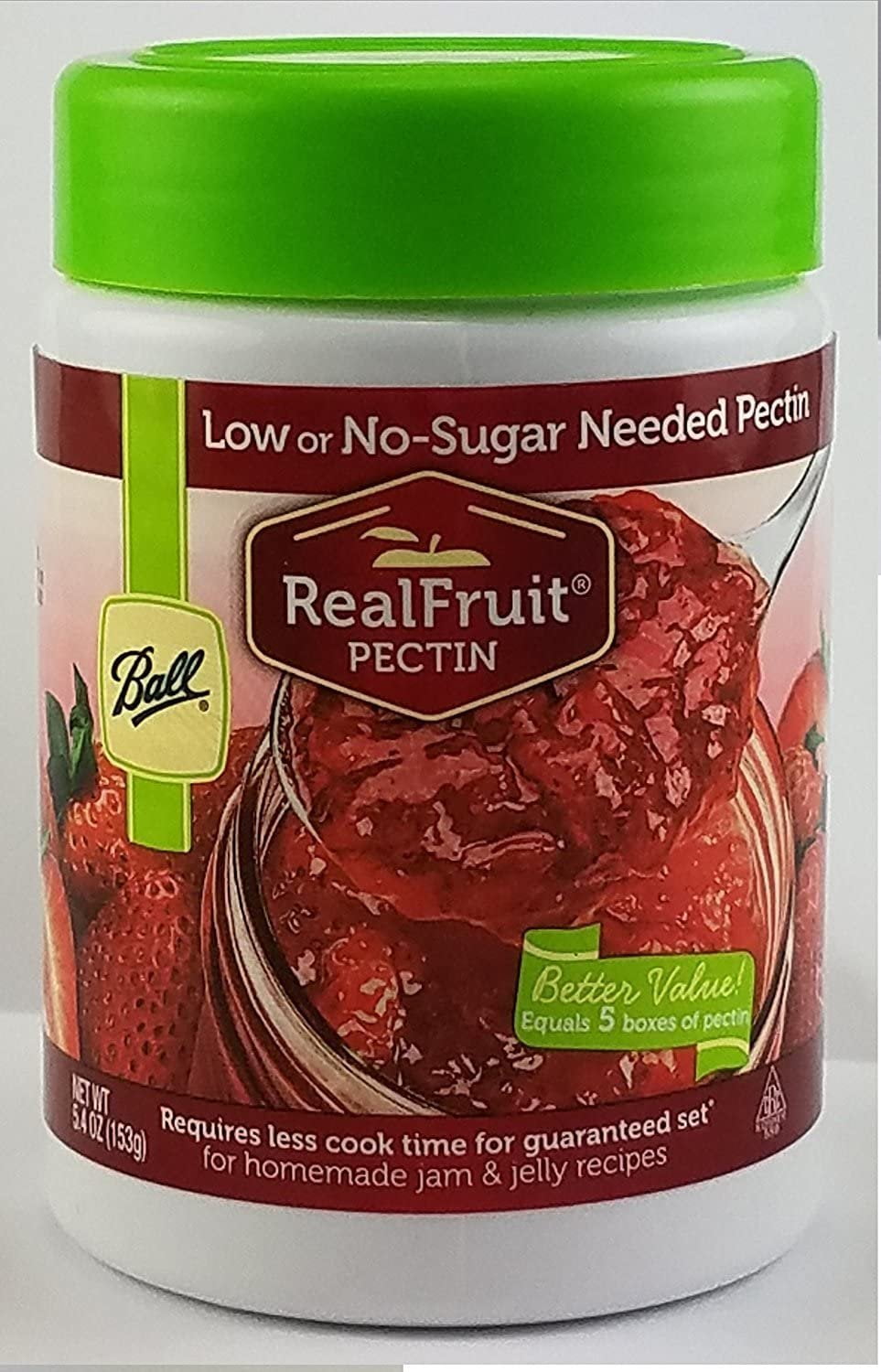 Ball Realfruit Low or No-Sugar Needed Pectin - Fruit Pectin Low Sugar ...