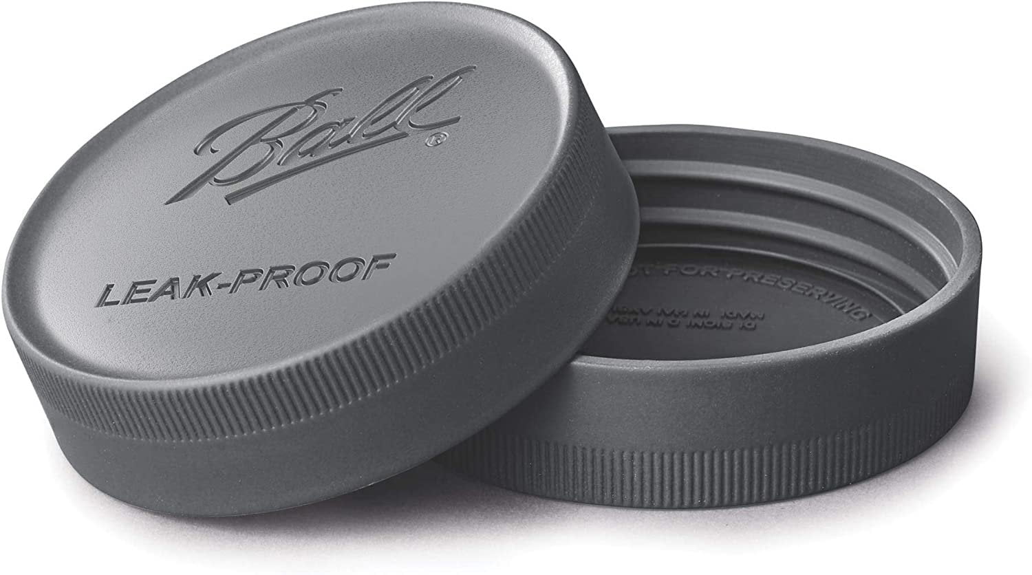 Ball Regular Mouth Black Plastic Leak-Proof Lids, 6 Count, Freezer and ...