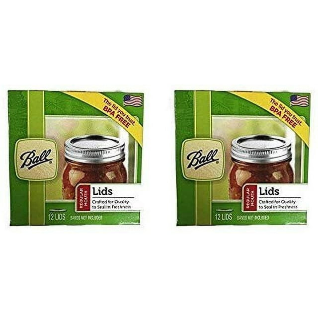 Ball Regular Mouth Jar Lids 2-Pack of 12 Pack of 2 - Walmart.com