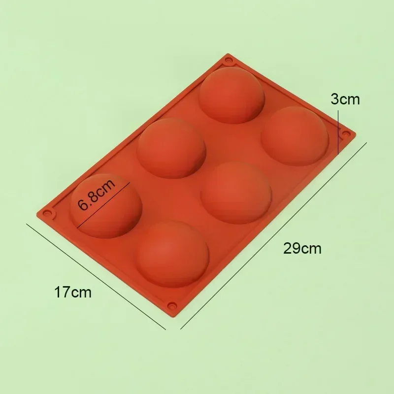 Ball Round Half Sphere Silicone Molds for DIY Baking Pudding Mousse ...