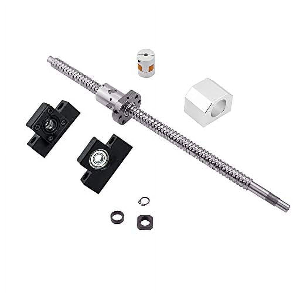 Ball Screw SFU2504 RM2504 Length 950mm Diam 25mm with Ballnut and ballnut housing + end Supports ...