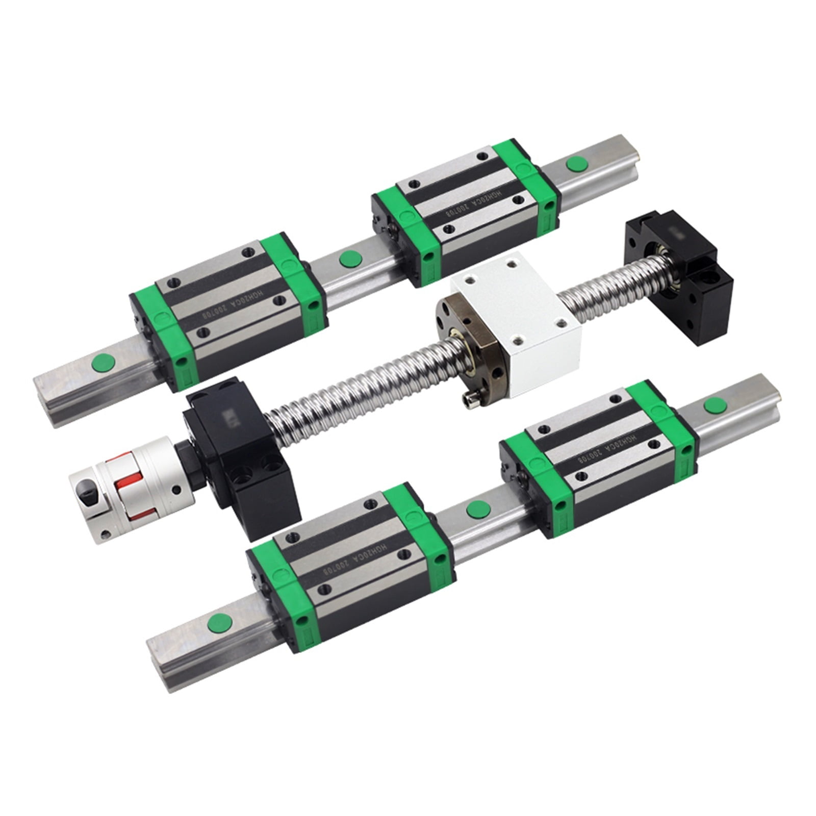 Ball Screw Set L1100mm +linear Rails 2pcs HGR20 Square Guide+4pcs HGH20CA /HGW20CC Carriages ...