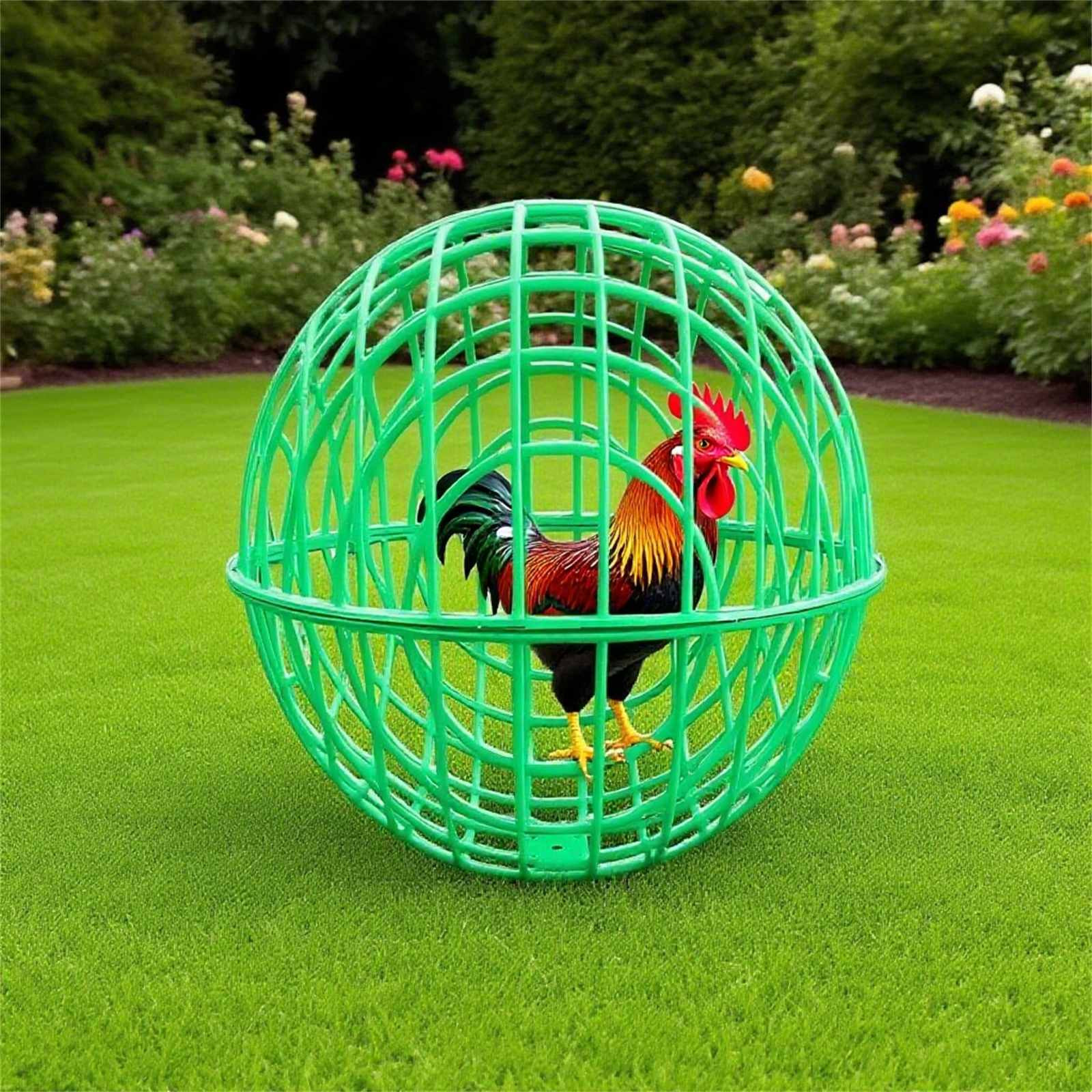 Ball-Shaped Chicken Coop 3-Pack - Outdoor Rollable Rabbit Hutch with ...