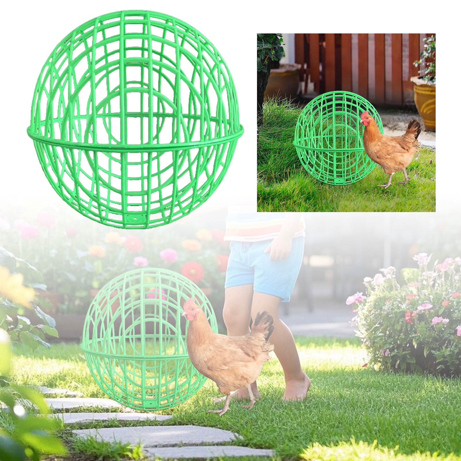 Ball-Shaped Chicken Coop Outdoor Rollable Movable Spherical Chicken ...