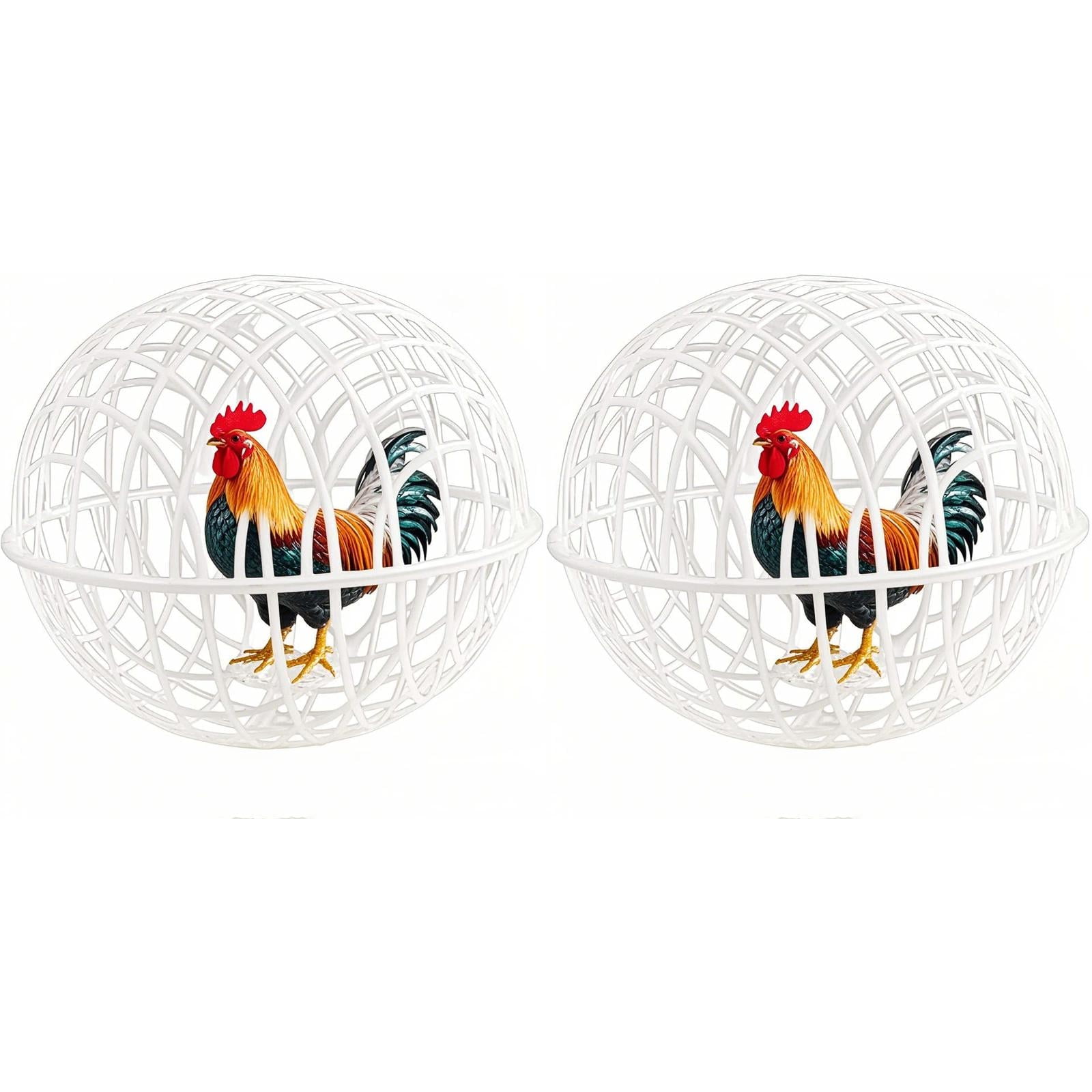Ball-Shaped Movable Chicken Coop, Outdoor Rollable Round Chicken Cage ...