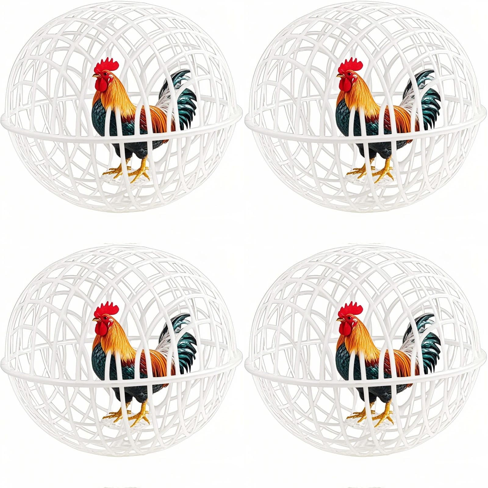 Ball-Shaped Movable Chicken Coop, Outdoor Rollable Round Chicken Cage ...