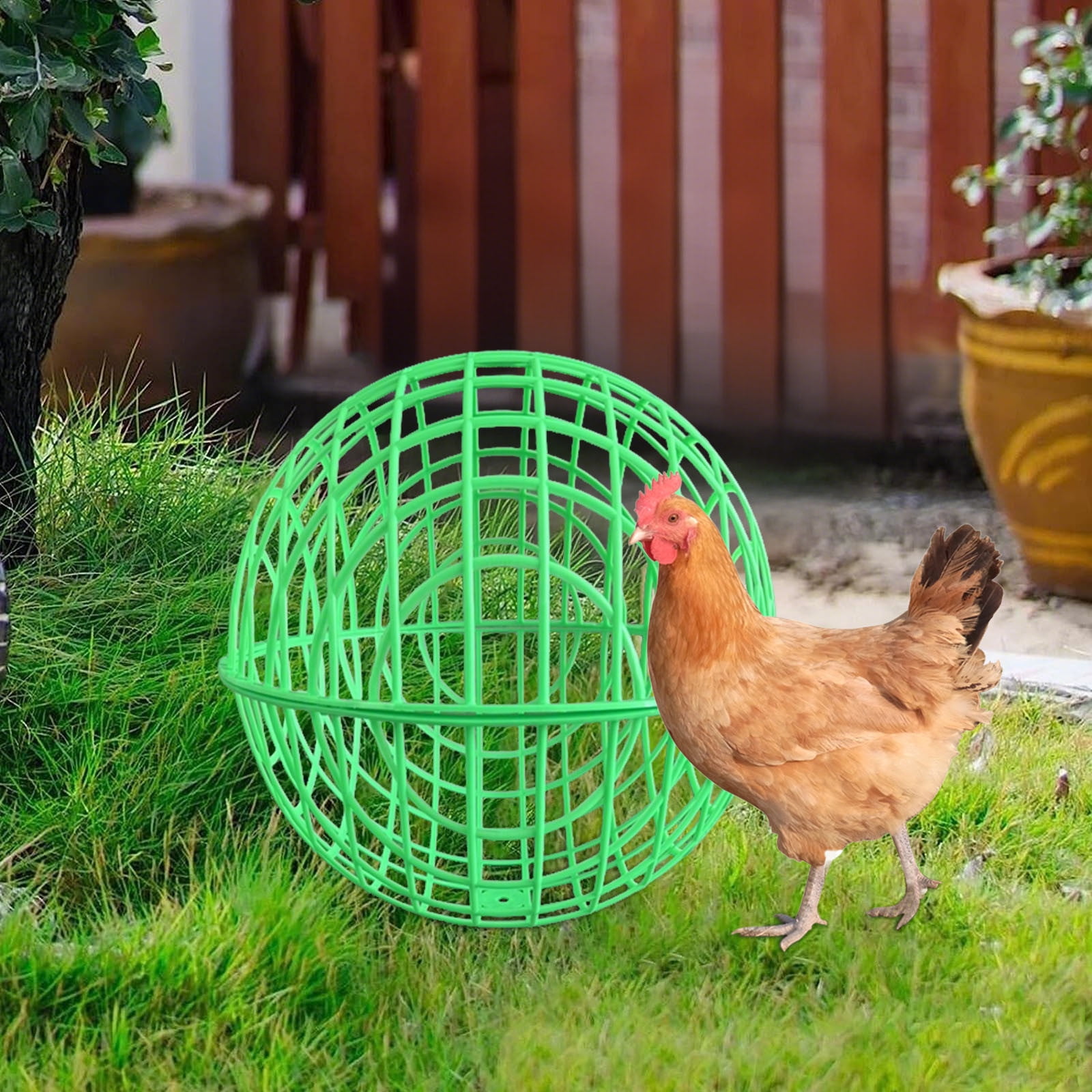 Ball-Shaped Movable Chicken Coop,Pigeon Rabbit Duck Safe Walking Net ...