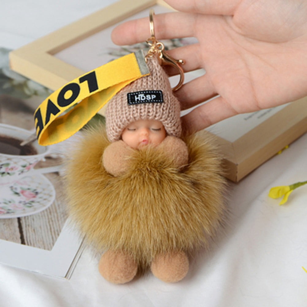 Ball Sleep Doll Plush Pendant Bag Cute - dark khaki color - Walmart.com