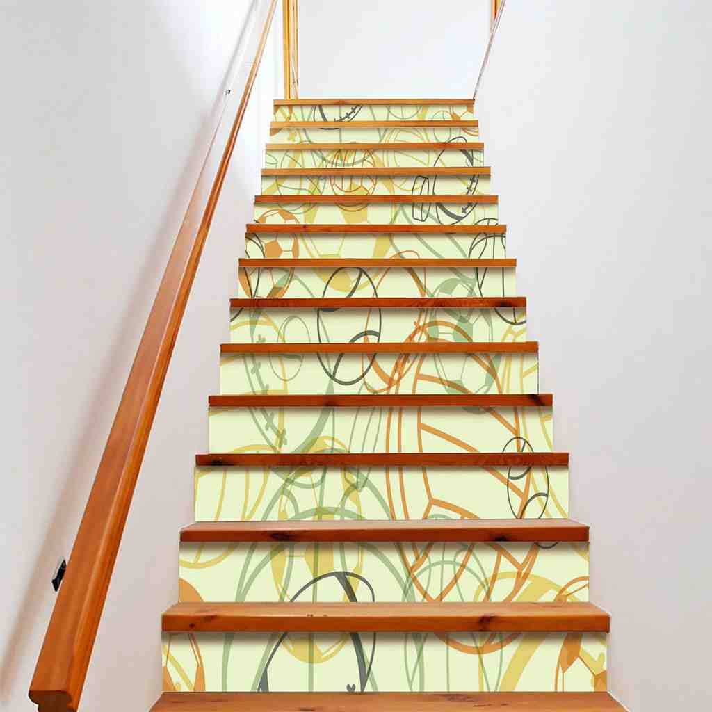 Ball Sport Stair Stickers Color Football Basketball Soccer Staircase ...