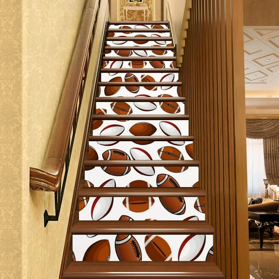 Ball Sport Stair Stickers Color Football Basketball Soccer Staircase ...