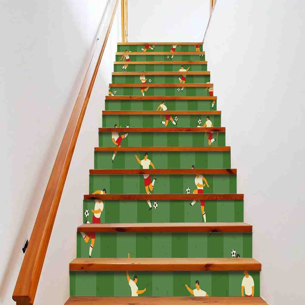 Ball Sport Stair Stickers Color Football Basketball Soccer Staircase ...