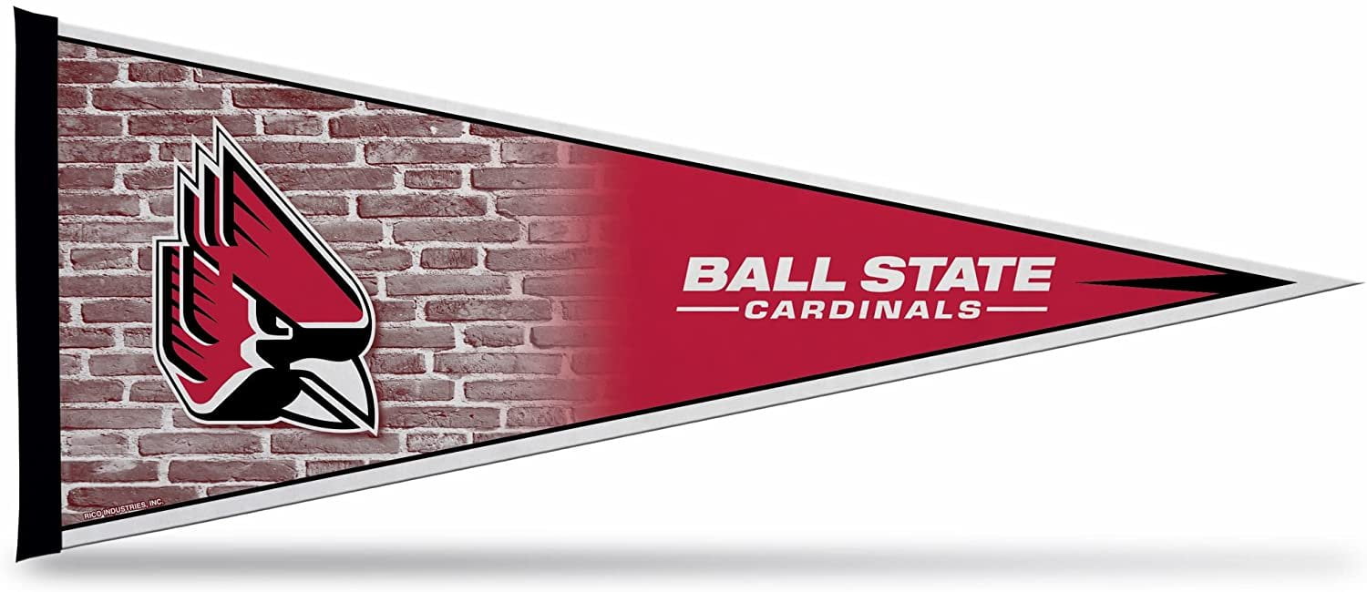 Ball State University Cardinals Soft Felt Pennant, Brick Logo, 12x30 ...