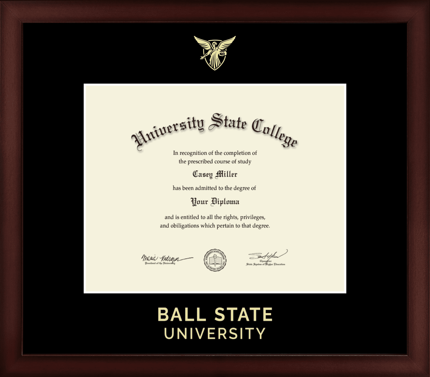 Ball State University Diploma Frame, Document Size 10" x 8" - Walmart.com