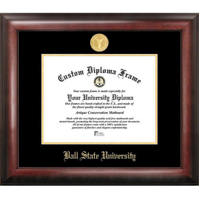 Ball State University Gold Embossed Diploma Frame - Walmart.com