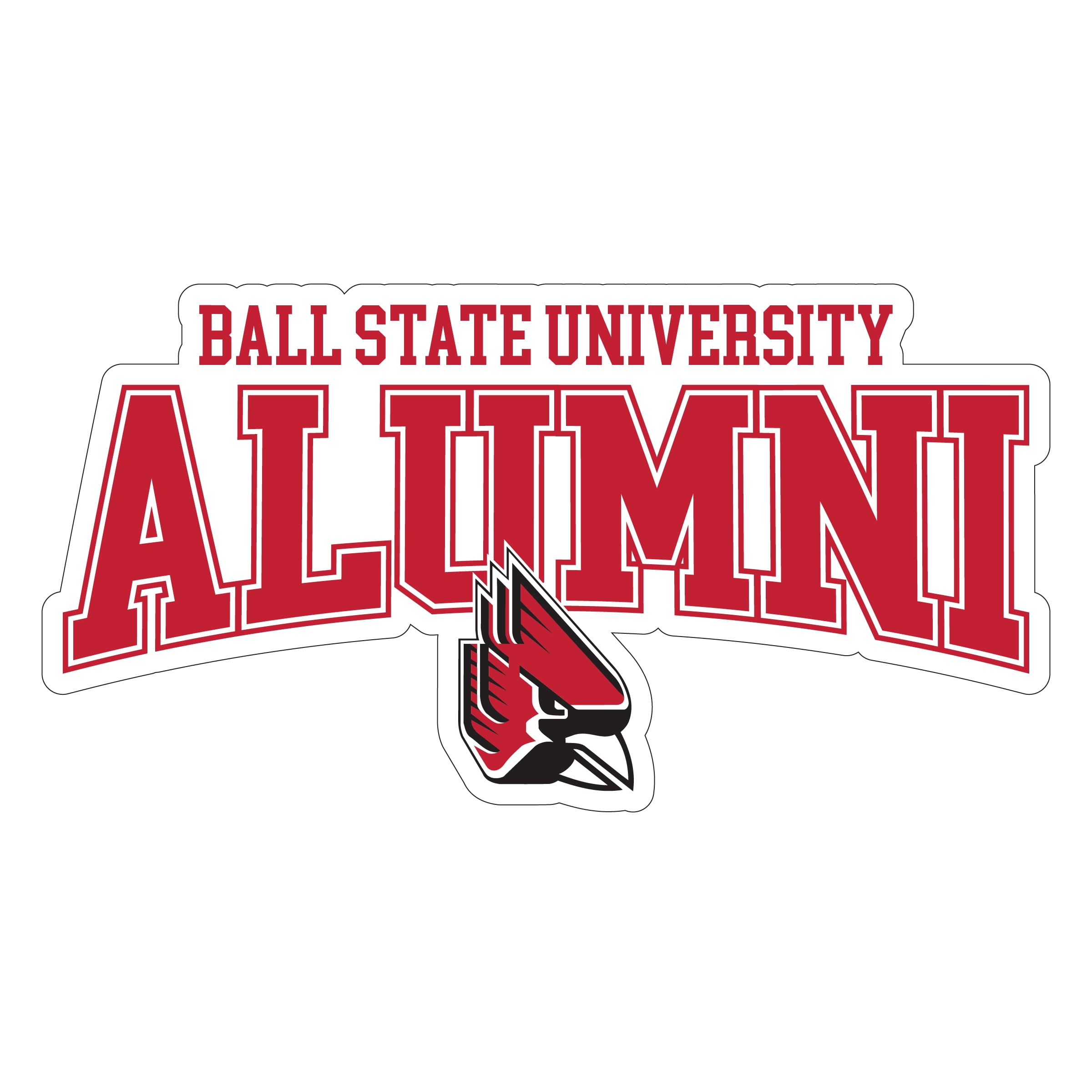 Ball State University Laser Cut Alumni Vinyl Sticker - Officially ...
