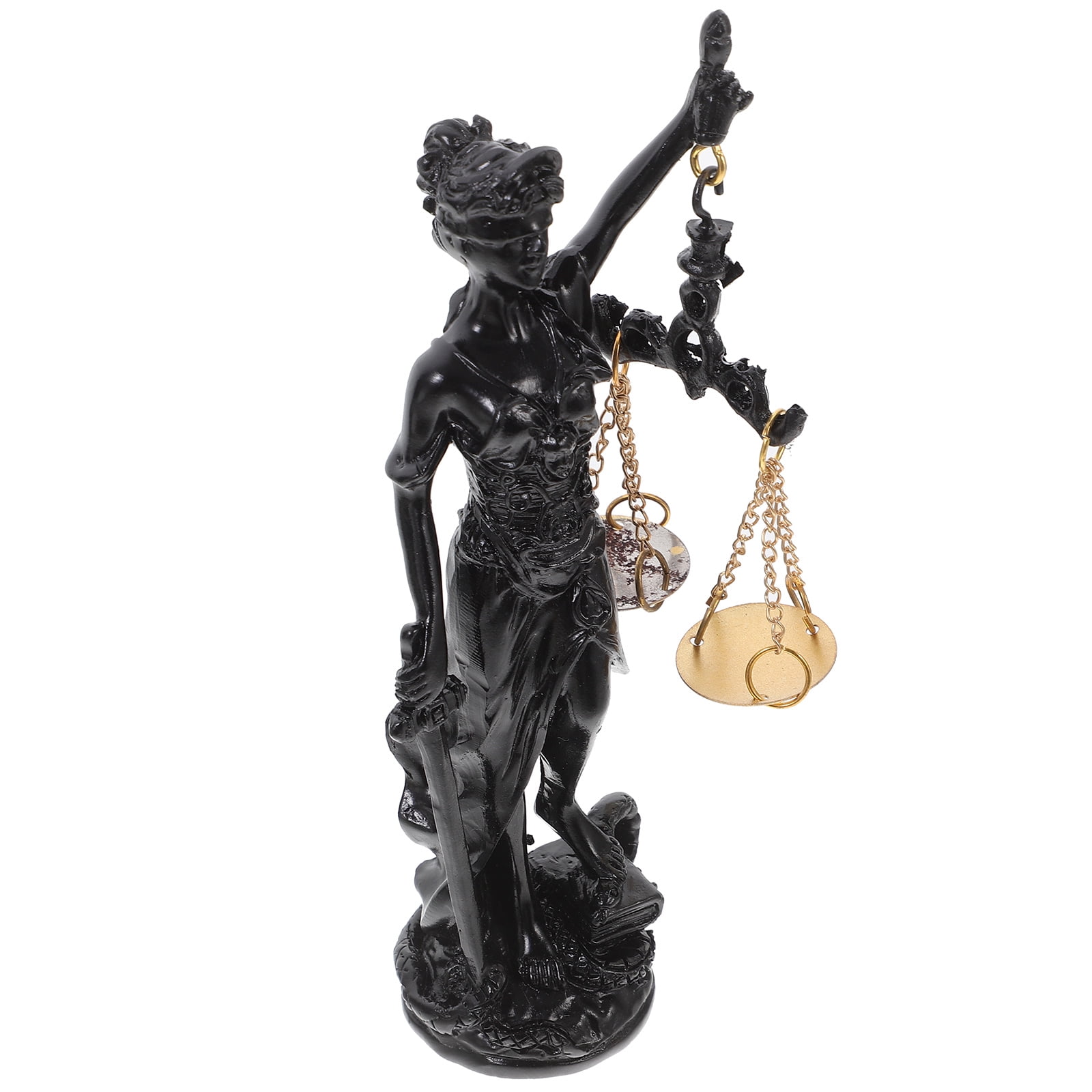Ball Statue Personal Gold of Goddess Justice Miss Office - Walmart.com