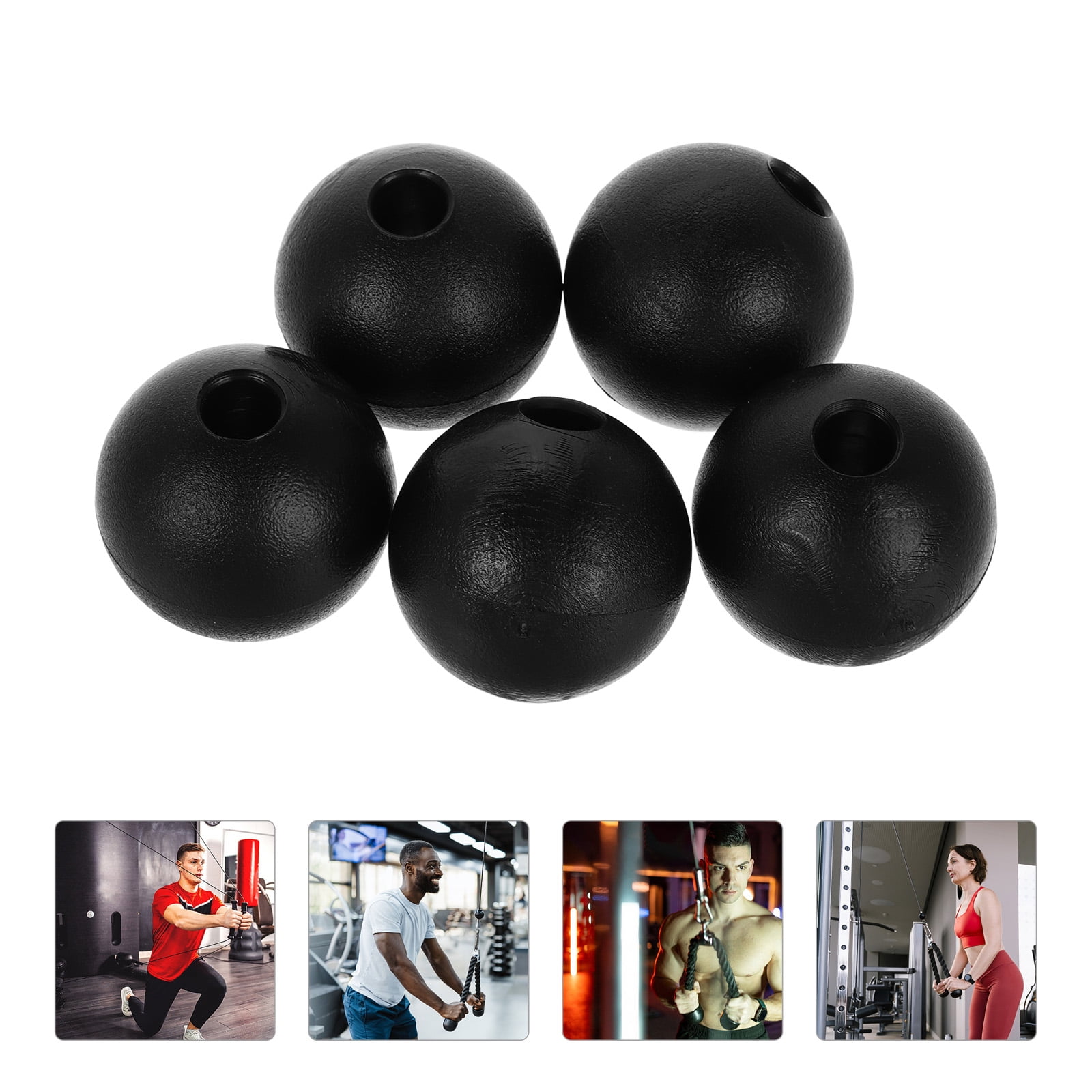 Worgeous 5pcs Gym Equipment Cable Limit Ball Wire Rope Stopper for Gym ...