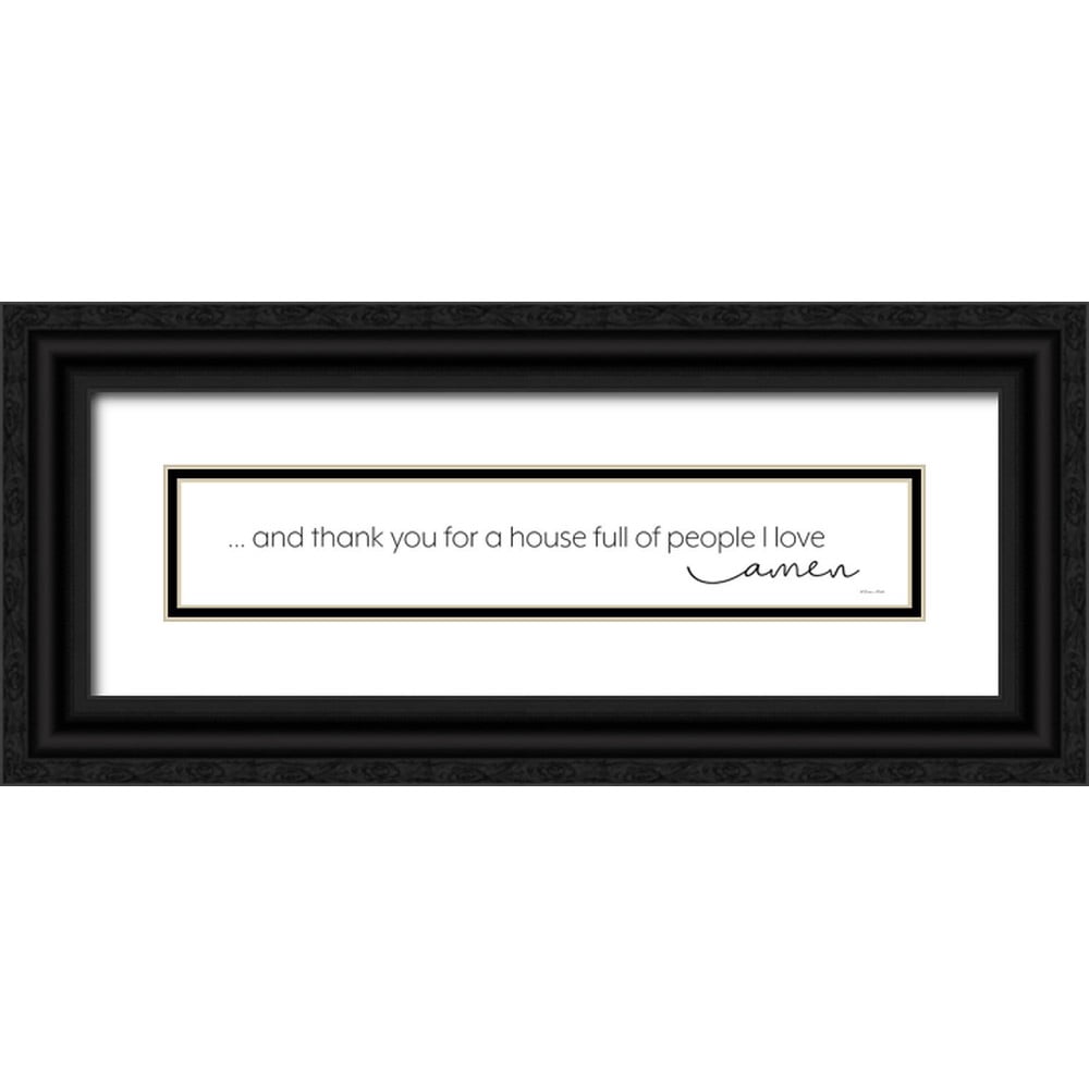 Ball, Susan 14x6 Black Ornate Wood Framed with Double Matting Museum ...