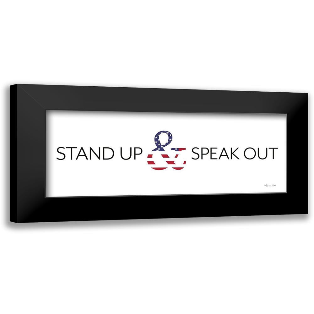 Ball, Susan 14x8 Black Modern Framed Museum Art Print Titled - Stand Up ...
