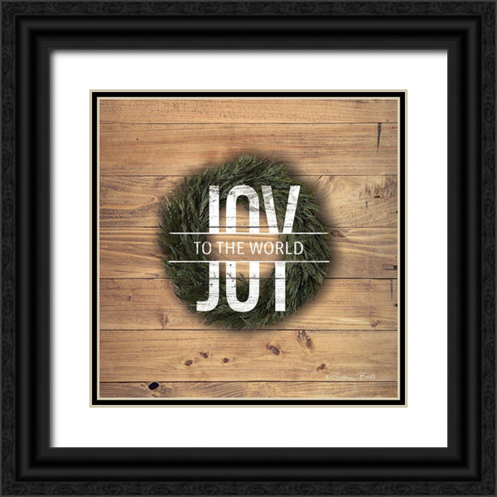 Ball, Susan 15x15 Black Ornate Wood Framed with Double Matting Museum ...