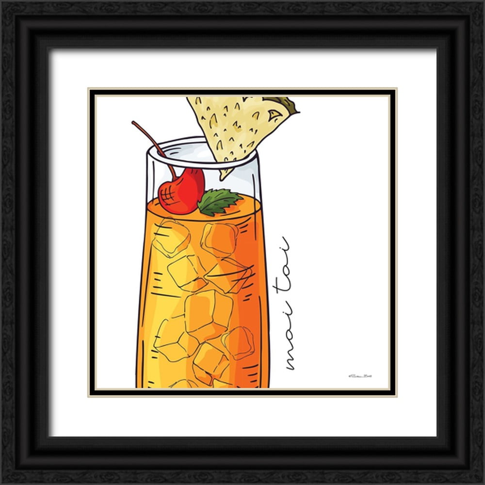 Ball, Susan 15x15 Black Ornate Wood Framed with Double Matting Museum ...