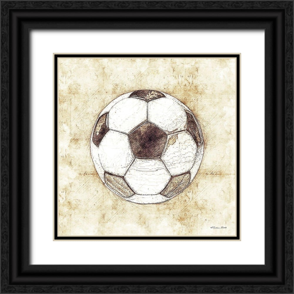 Ball, Susan 15x15 Black Ornate Wood Framed with Double Matting Museum ...