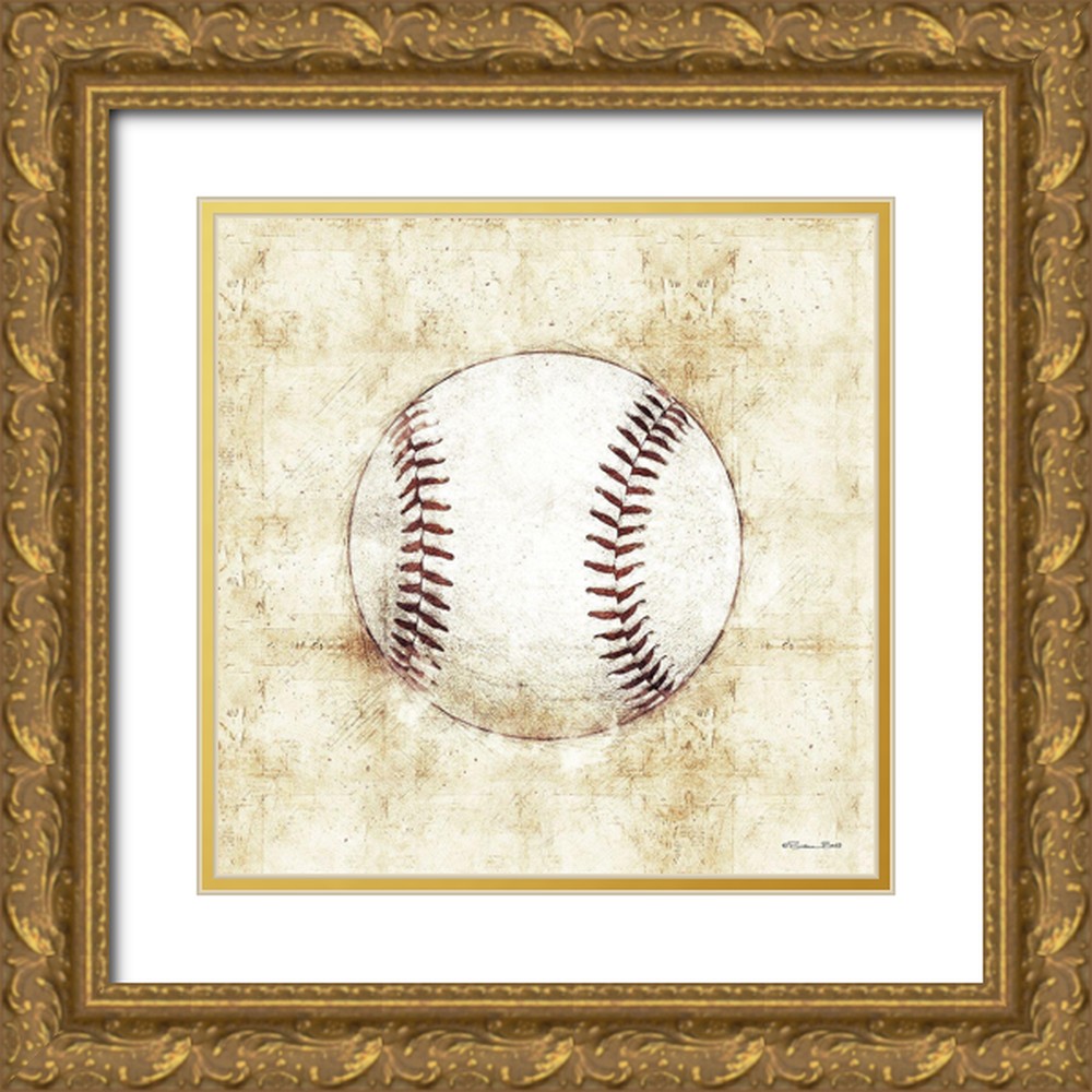 Ball, Susan 15x15 Gold Ornate Wood Framed with Double Matting Museum ...