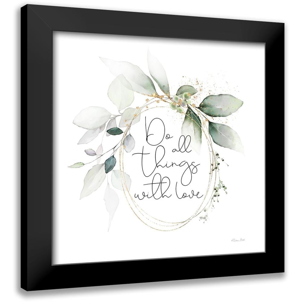 Ball, Susan 20x20 Black Modern Framed Museum Art Print Titled - Do All ...