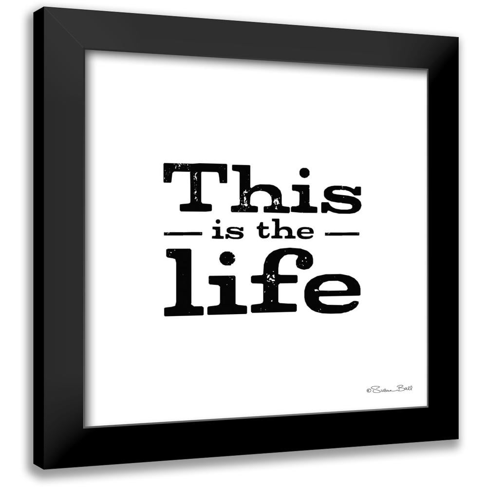 Ball, Susan 20x20 Black Modern Framed Museum Art Print Titled - This is ...