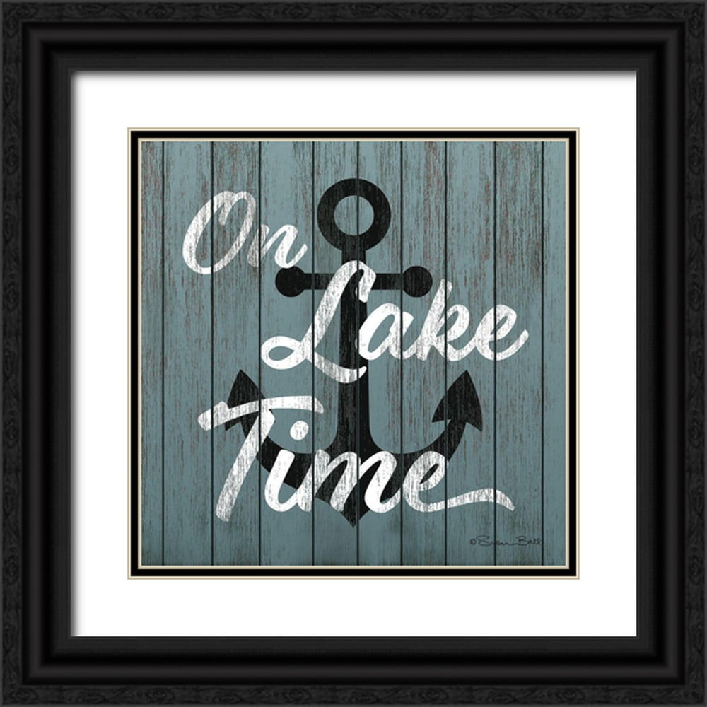Ball, Susan 20x20 Black Ornate Wood Framed with Double Matting Museum ...