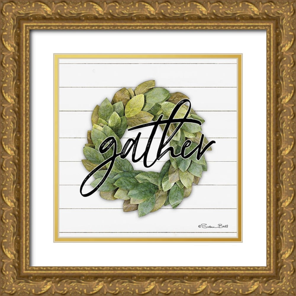 Ball, Susan 20x20 Gold Ornate Wood Framed with Double Matting Museum ...