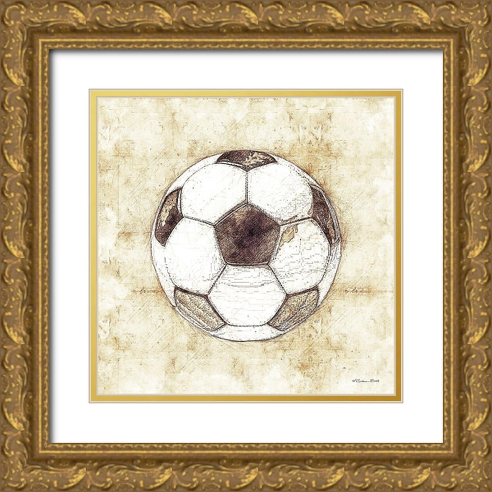 Ball, Susan 20x20 Gold Ornate Wood Framed with Double Matting Museum ...