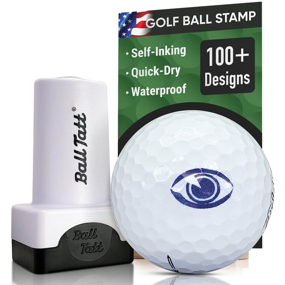 Ball Tatt Golf Ball Stamp Marker Self-Inking Quick-Dry Stamper, Blue ...