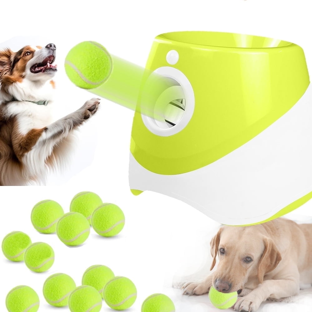 Ball Thrower for Dogs,Interactive dog fetch machine,Automatic Ball ...