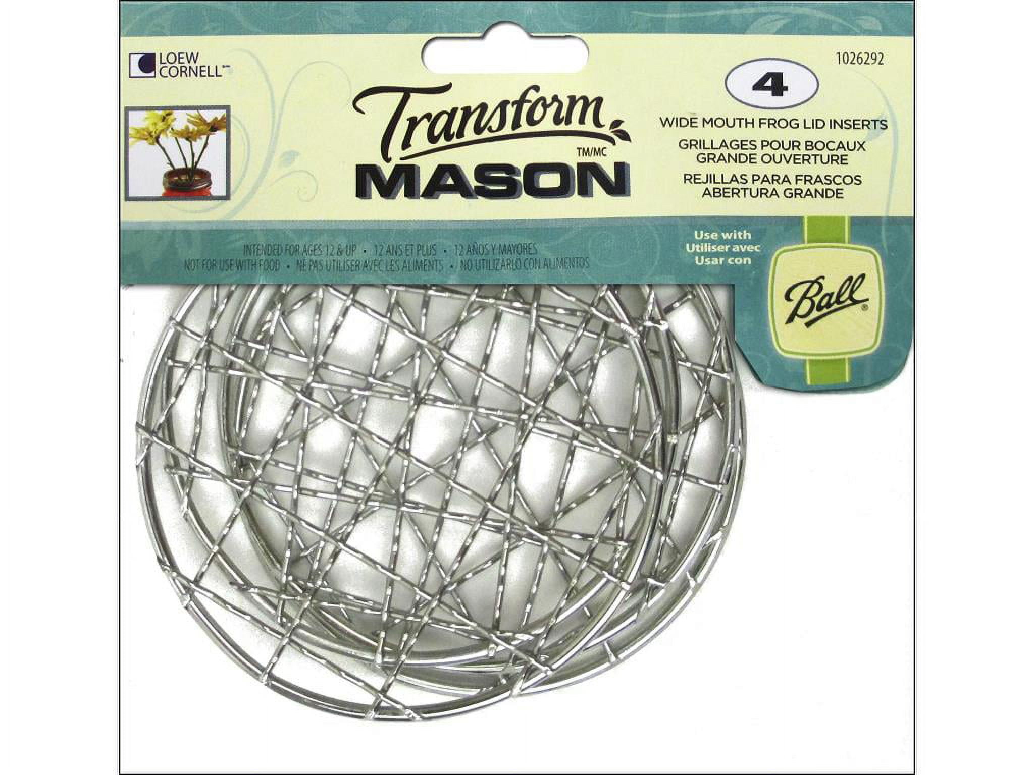 Ball Transform Mason Lid Insert Wide Frog 4pc - Walmart.com