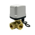 Ball Valve 1/2'' 3/4'' 1'' Inch IP65 Waterproof Brass Motorized Ball Valve Wire T Type 3 Way ...