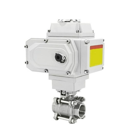 Ball Valve 2 Way High Platform Stainless Steel Female Thread Electric ...