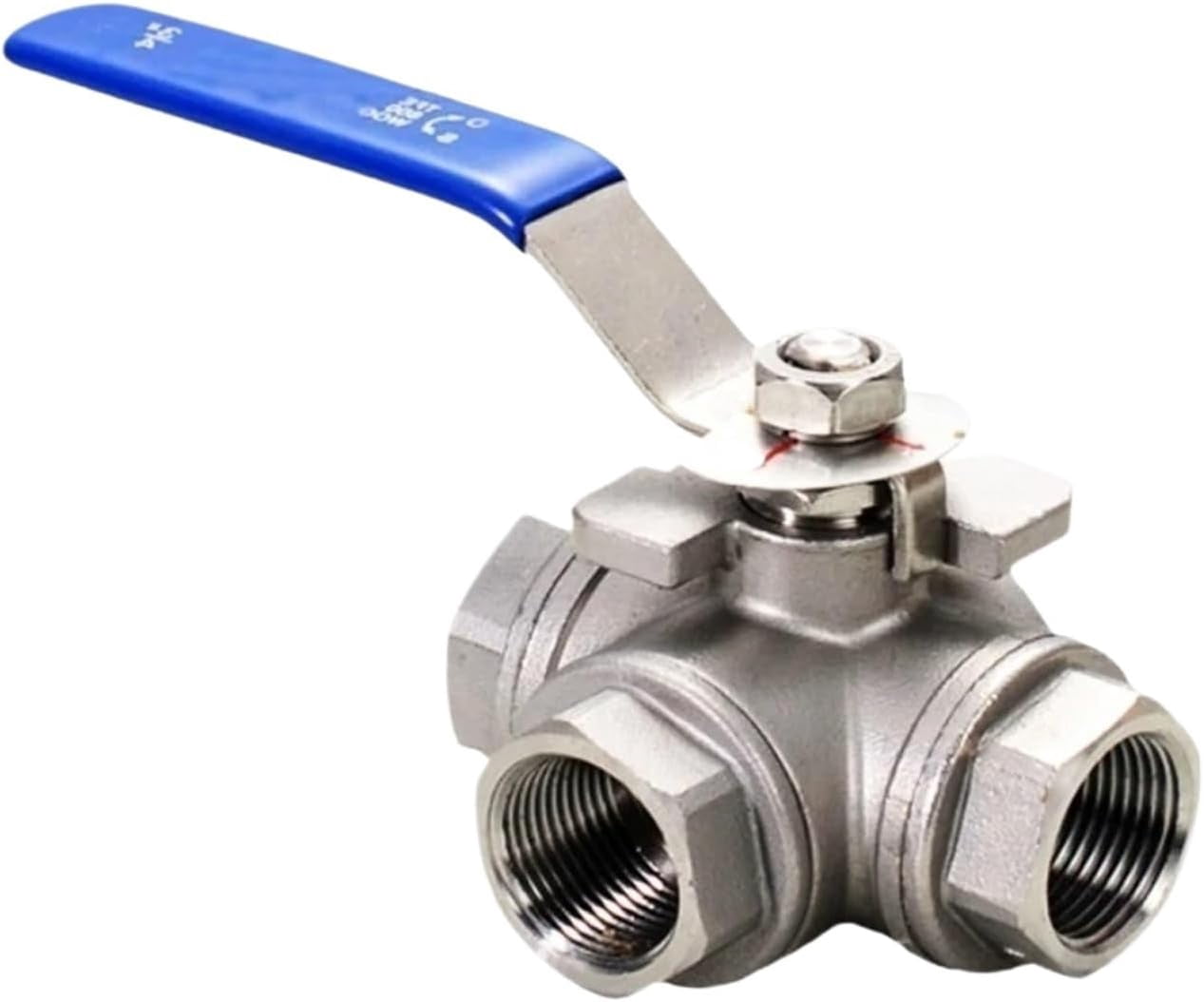 Ball Valve, 3-Way L and T Port, 1/4 to 2 Inch, NPT/BSPT, Stainless ...