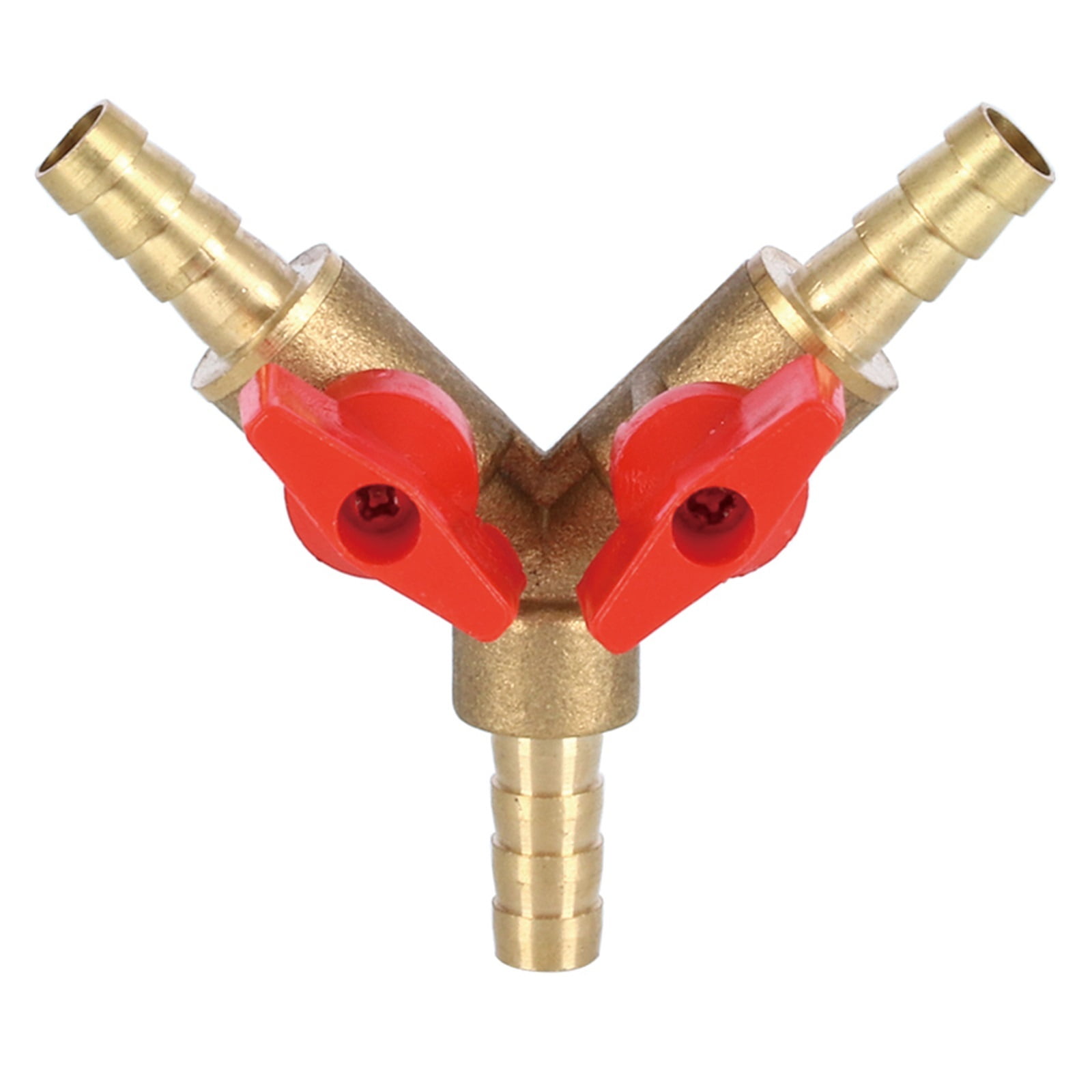 Ball Valve 6mm10mm Hose Barb Y Shaped Three Way Brass Shut OffPipe ...