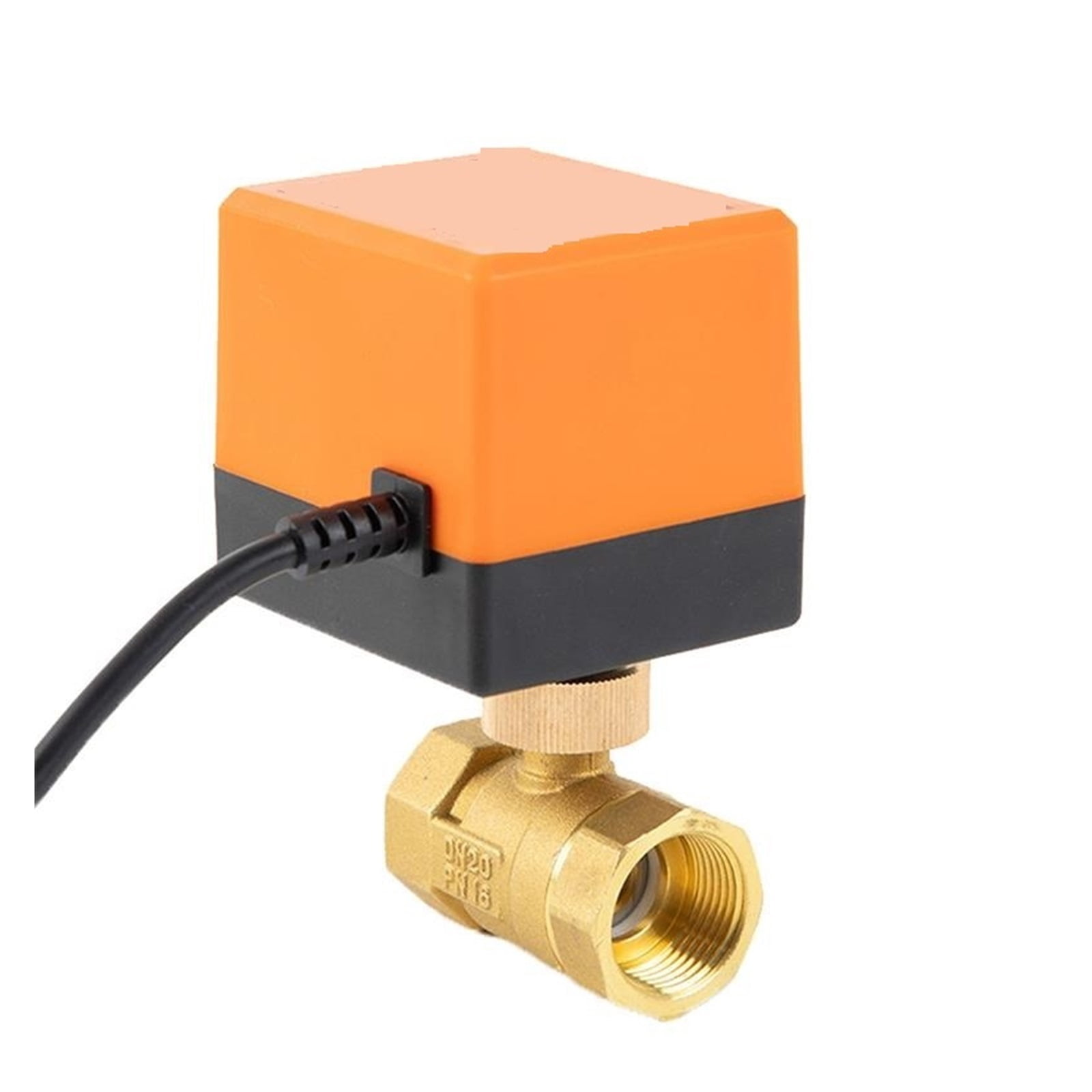 Ball Valve DN15 / DN20 / DN25 Motorized Electric 2-way Brass DN20 AC 2 Way 3 Wire -with Actuator ...
