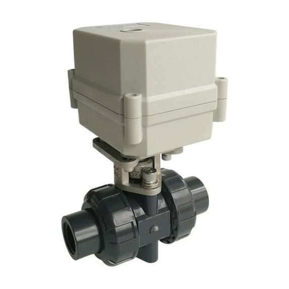Ball Valve DN15 PVC Normal Close / Normal Open Valve 1/2'' On/Off 15 ...