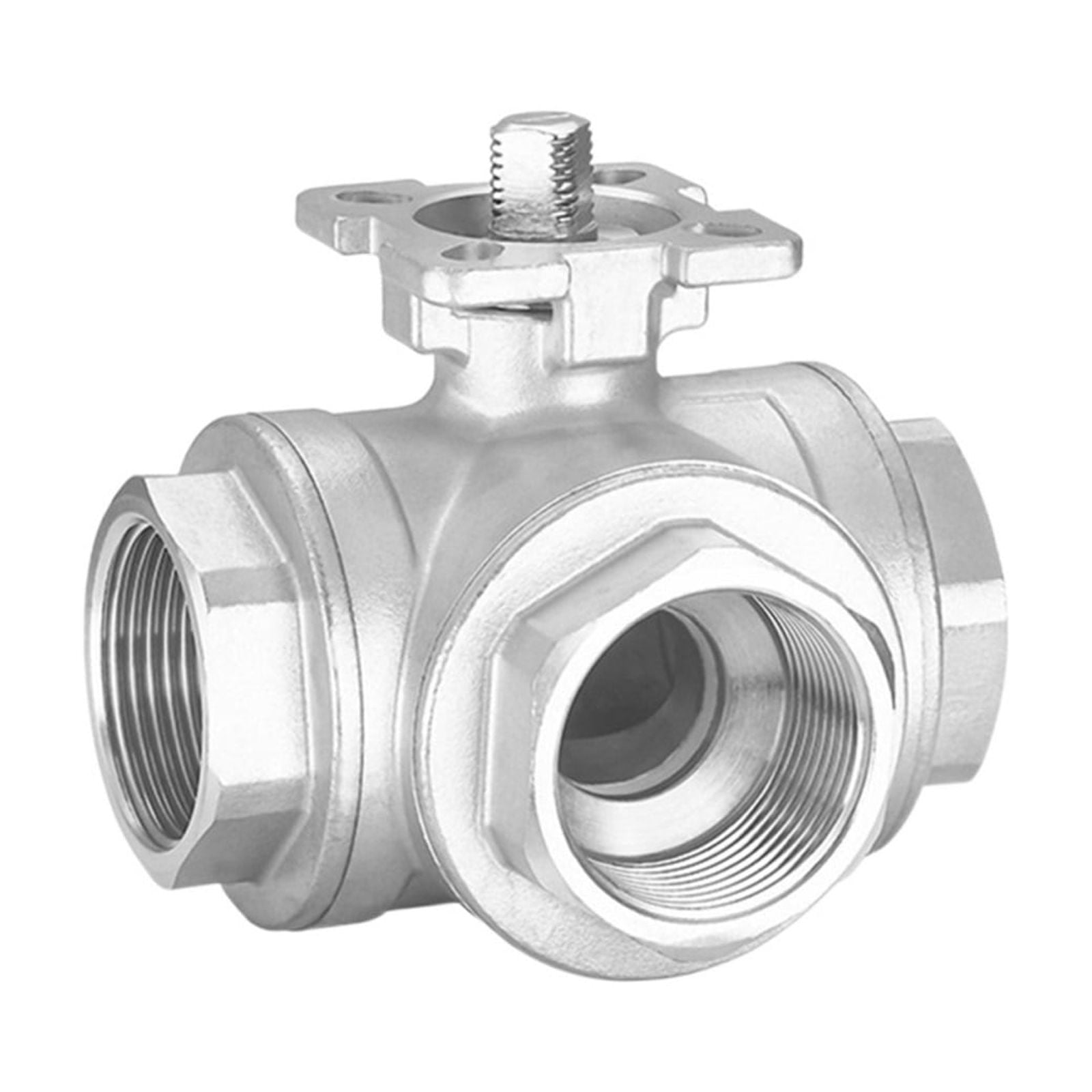 Ball Valve DN8/DN10/DN15/DN20/DN25 Stainless Steel High Platform Three ...
